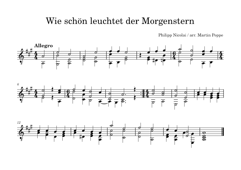 Wie schön leuchtet der Morgenstern – Philipp Nicolai Wie schön leuchtet ...