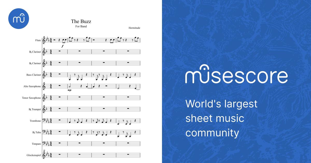 The Buzz Sheet music for Trombone, Flute, Timpani (Mixed Trio ...