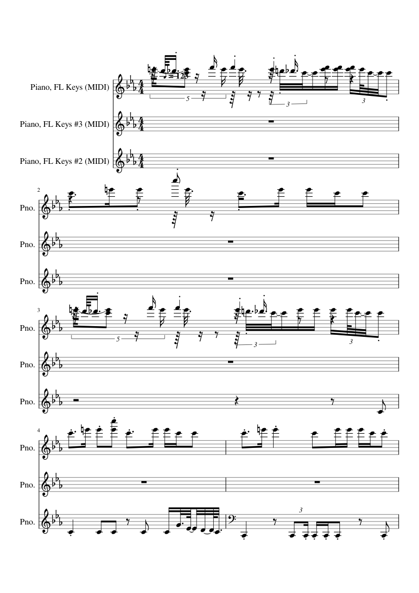 Endgame - Waterflame Sheet Music for Piano (Mixed Trio) | MuseScore.com
