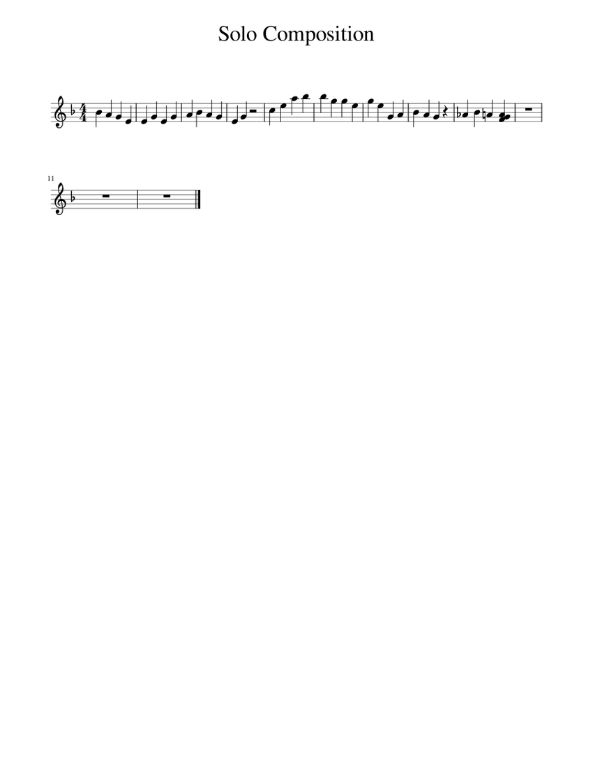 Solo Composition Sheet music for Piano (Solo) | Musescore.com
