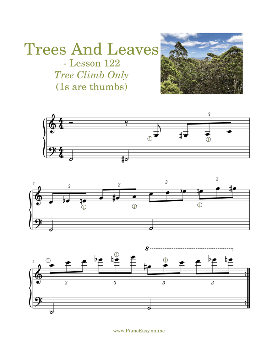 Trees And Leaves - Tree Climb Only Sheet music for Piano (Solo ...