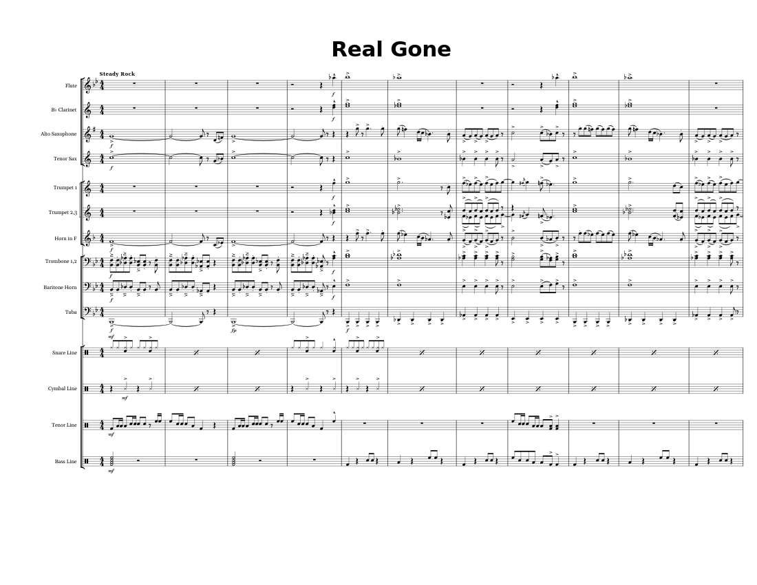 Real Gone (from Cars) – Sheryl Crow Real_Gone Sheet Music for Trombone ...