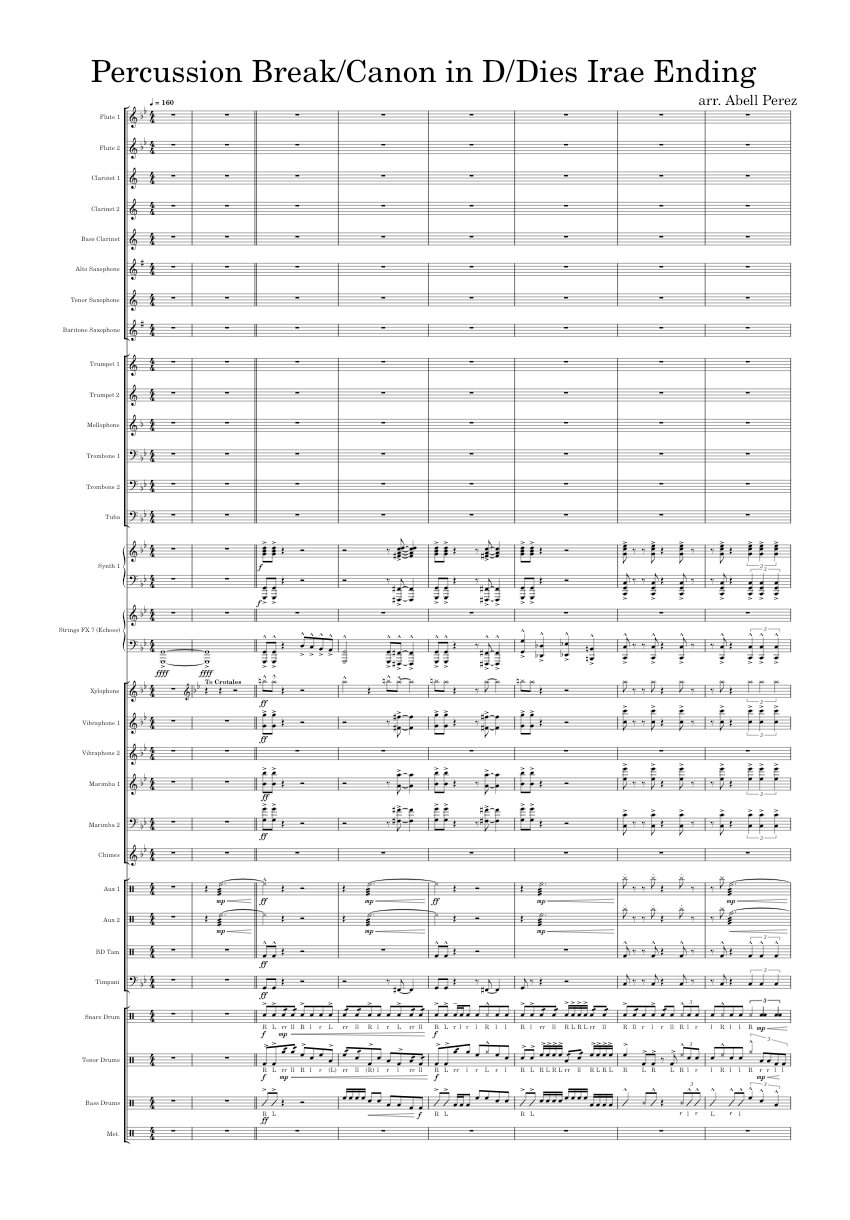 Dies Irae Ending Sheet music for Piano, Trombone, Tuba, Flute & more ...