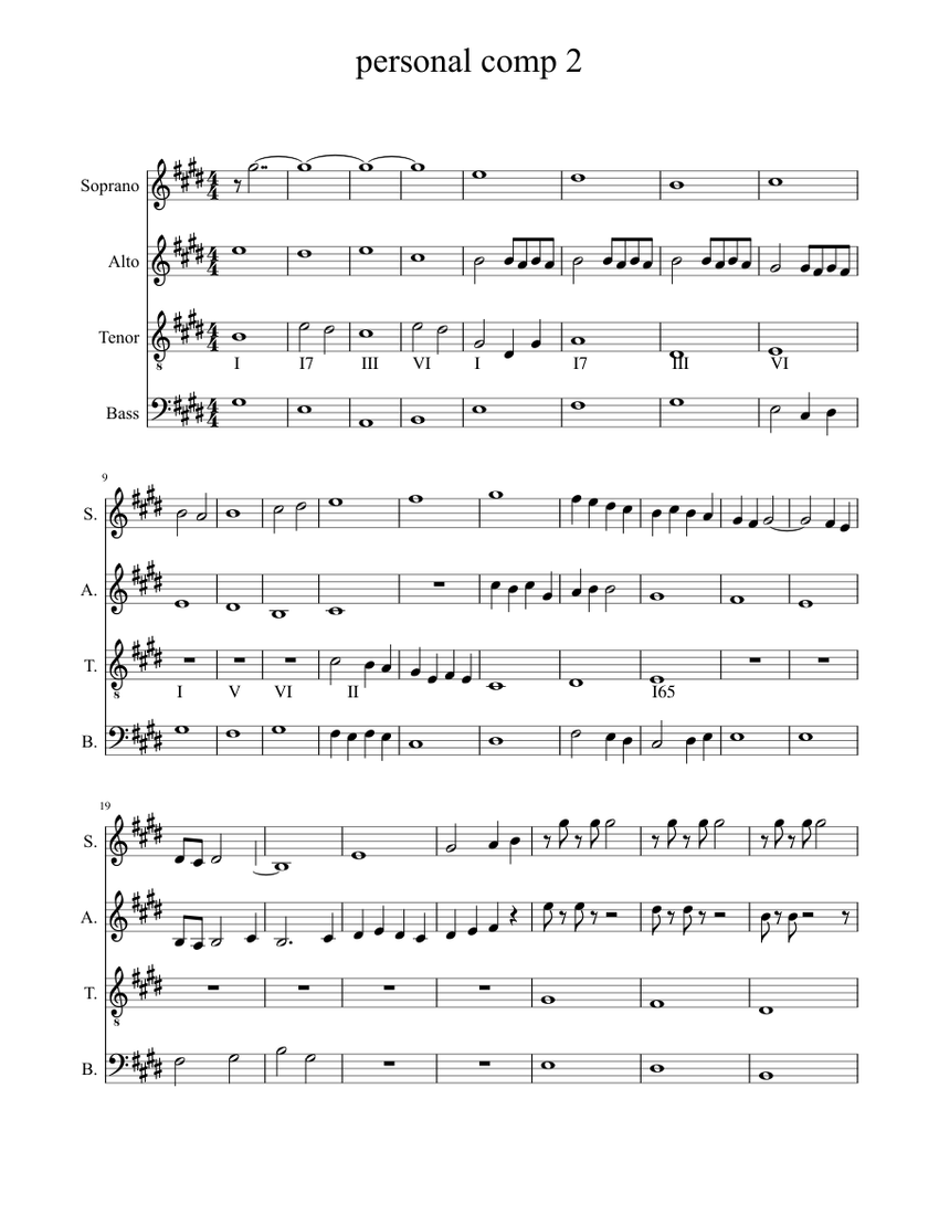 personal comp 2 Sheet music for Bass guitar (Solo) | Musescore.com