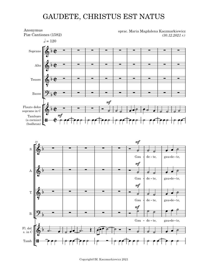 GAUDETE,_CHRISTUS_EST_NATUS-oprac. Maria Magdalena Kaczmarkiewicz ...