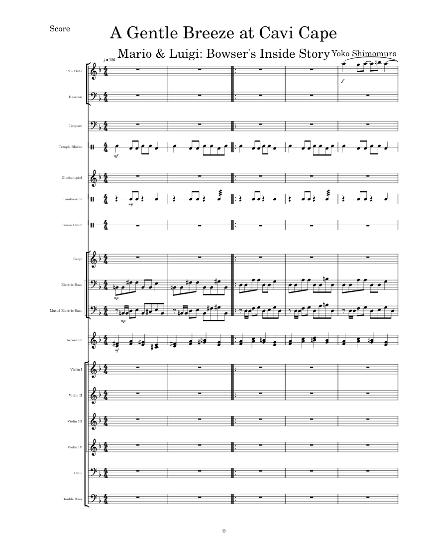 A Gentle Breeze at Cavi Cape (Mario & Luigi: Bowser's Inside Story ...