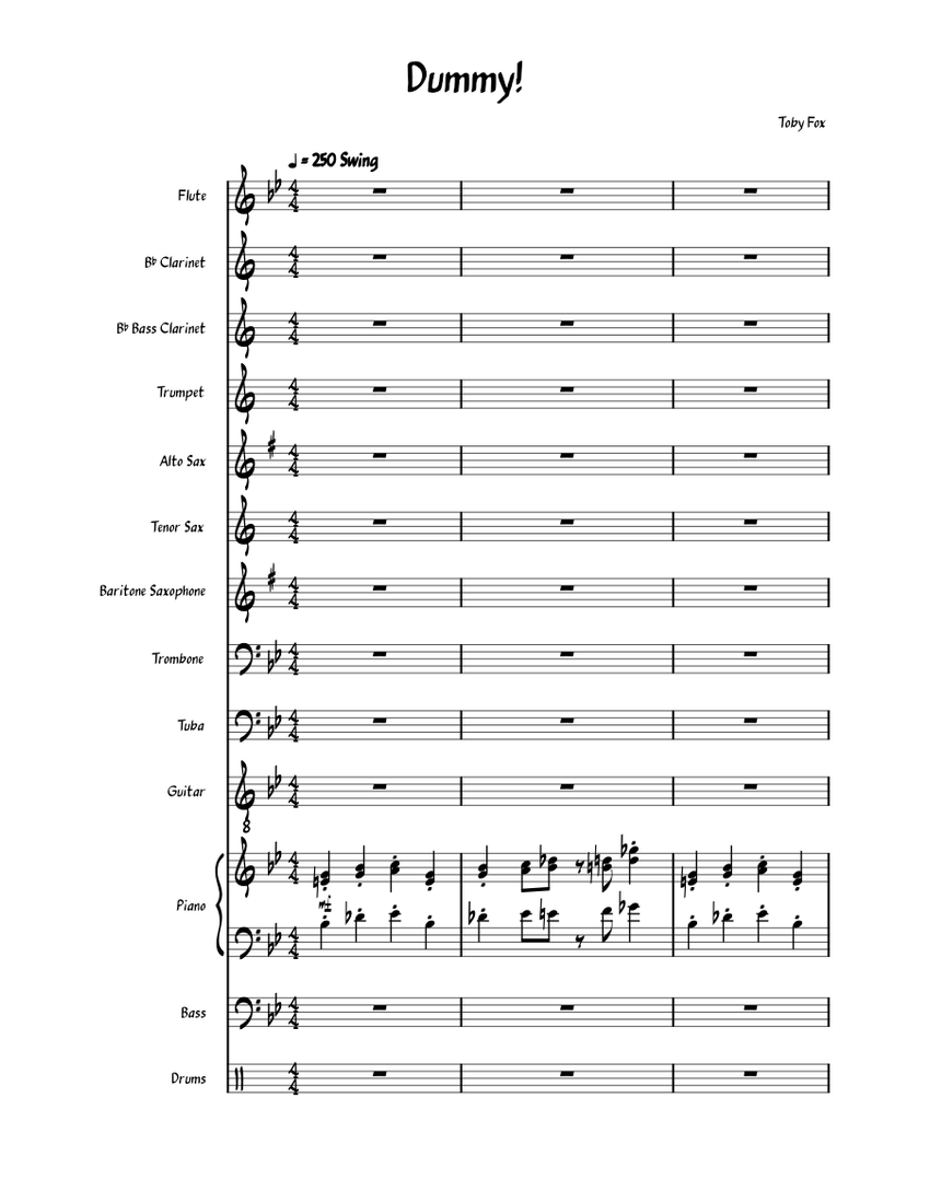 Dummy! – Toby Fox - piano tutorial