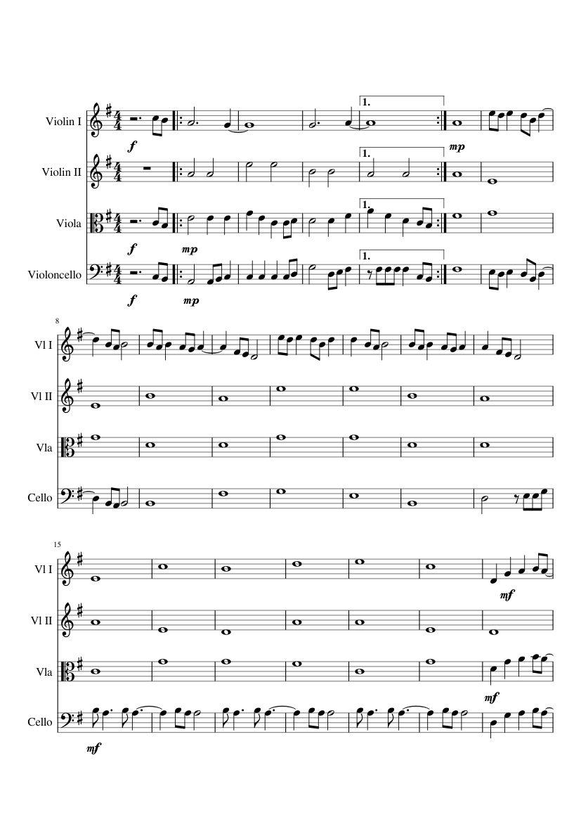 Paradise - Coldplay Sheet Music for Violin, Viola, Cello (String ...
