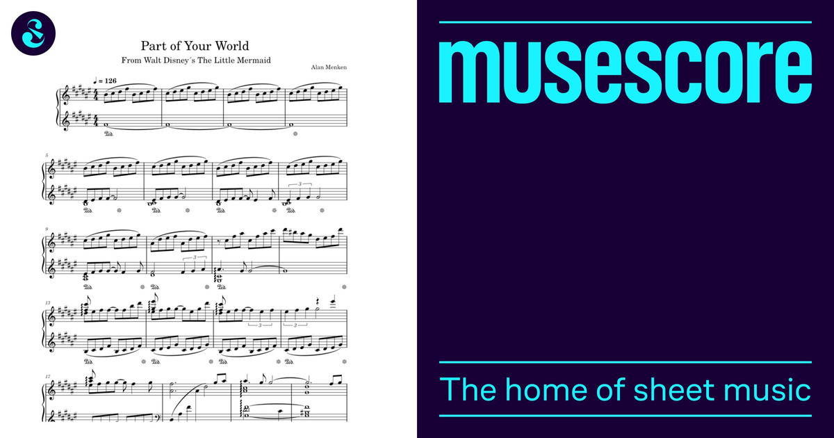 Part of Your World Sheet music for Piano (Solo) | Musescore.com