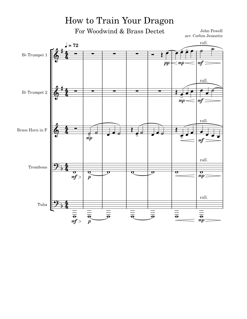 How to Train Your Dragon – John Powell How to Train Your Dragon Sheet ...
