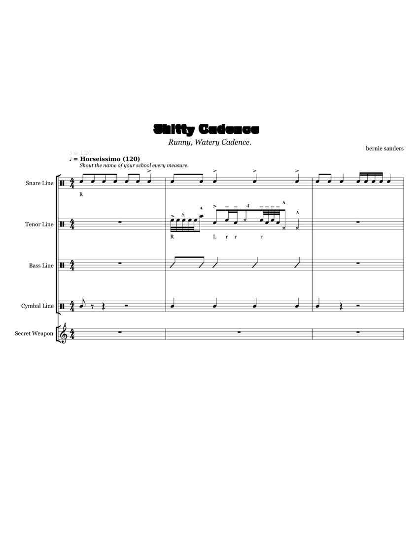 Cadence Sheet music for Recorder (Solo) | Musescore.com
