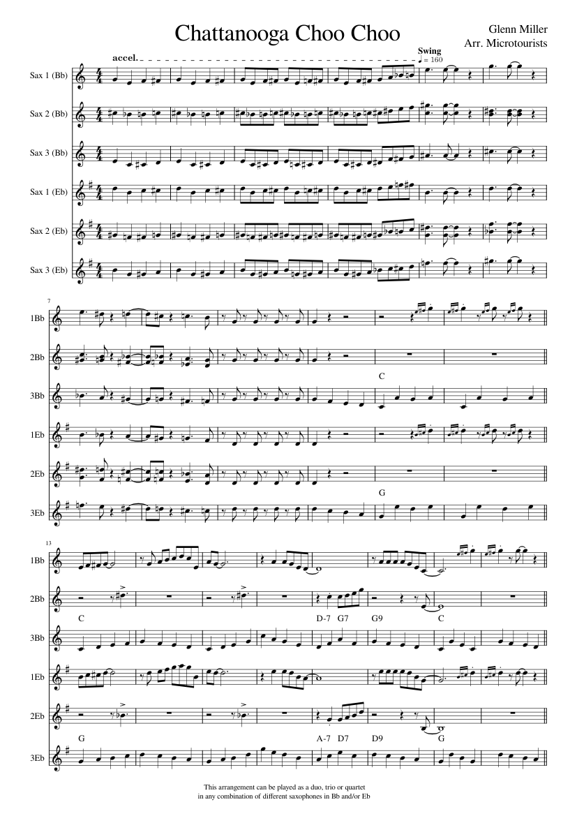 Chattanooga Choo Choo – Mack Gordon / Harry Warren Sheet Music with ...