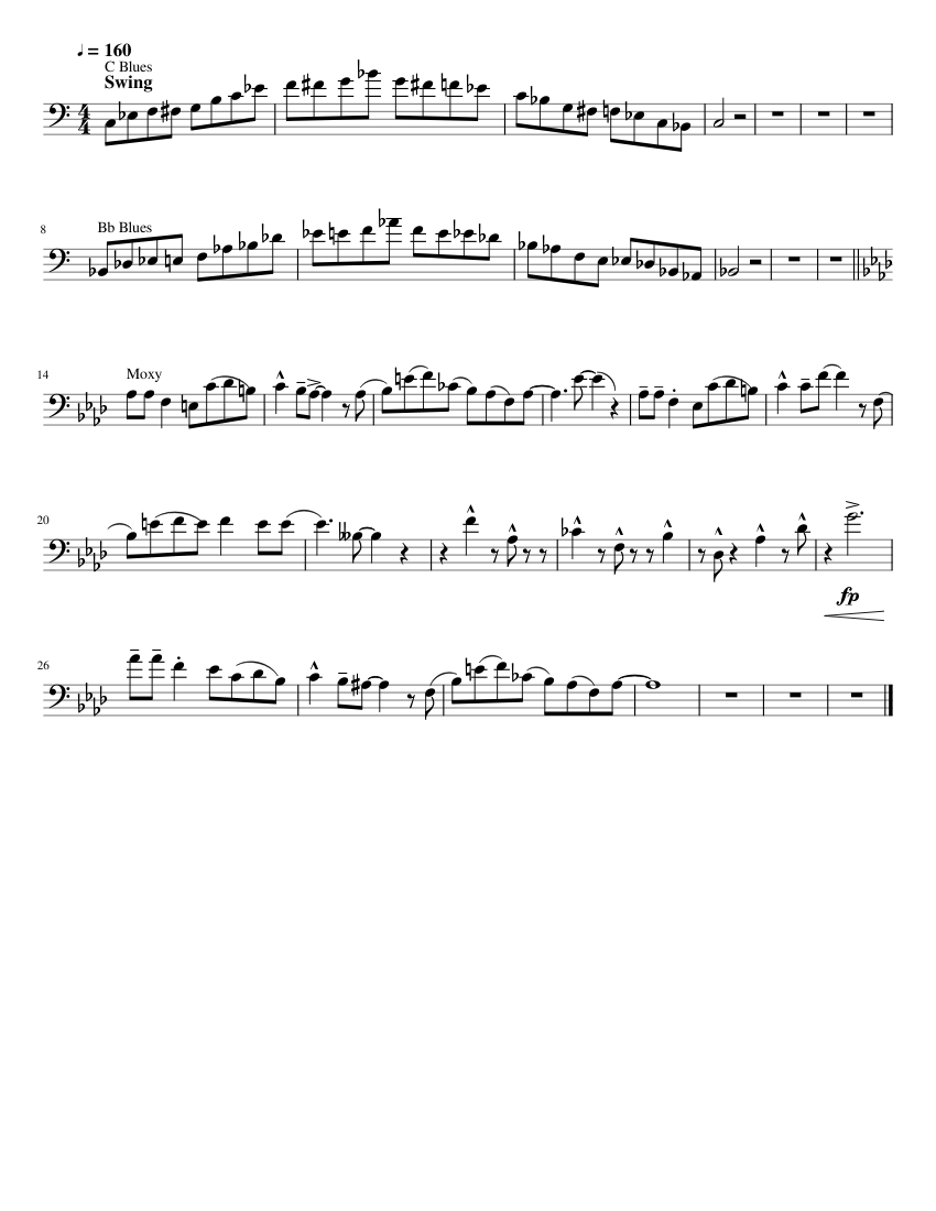 Jazz Audition: Trombone Sheet music for Trombone (Jazz Band ...