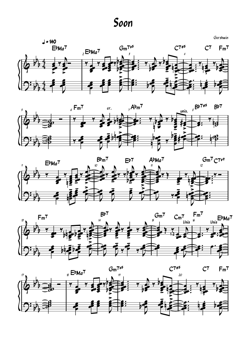 Soon – George Gershwin, George and Ira Gershwin, Ira Gershwin Sheet ...