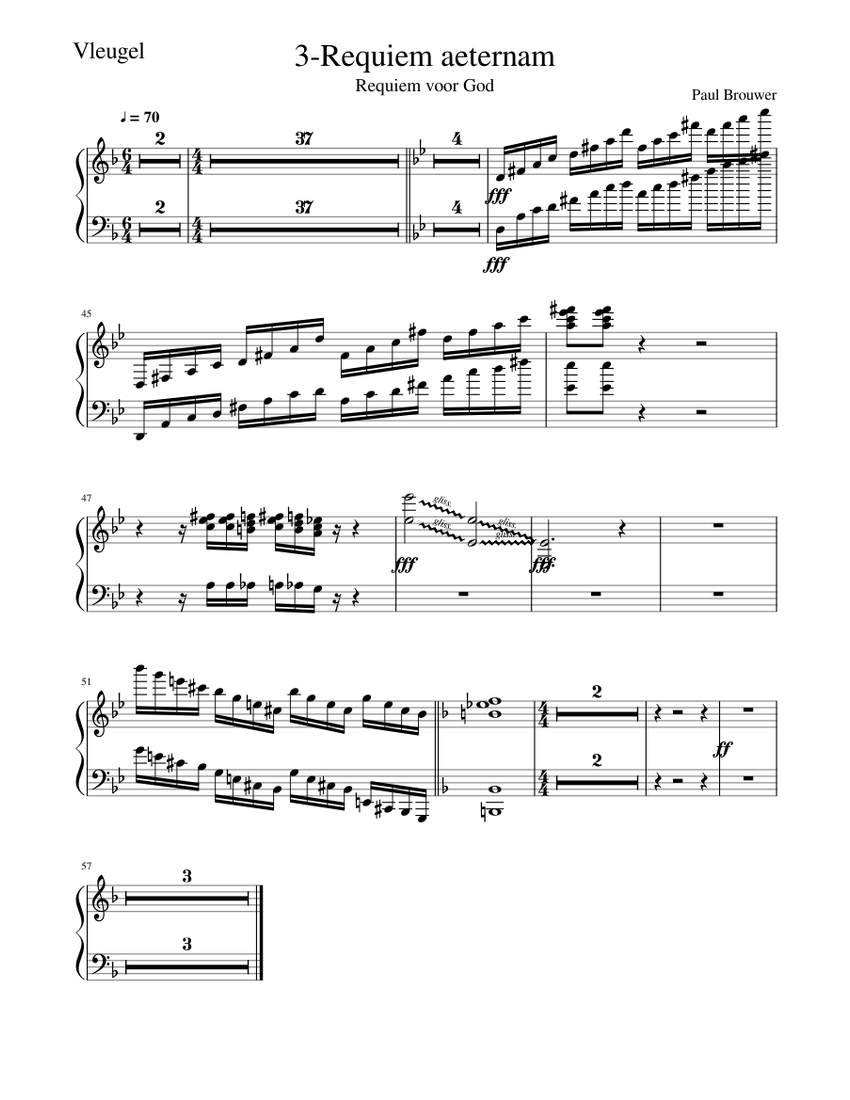 3-Requiem aeternam - piano tutorial