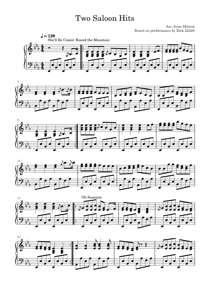 She'll Be Comin' 'Round the Mountain – Traditional Two Saloon Hits ...