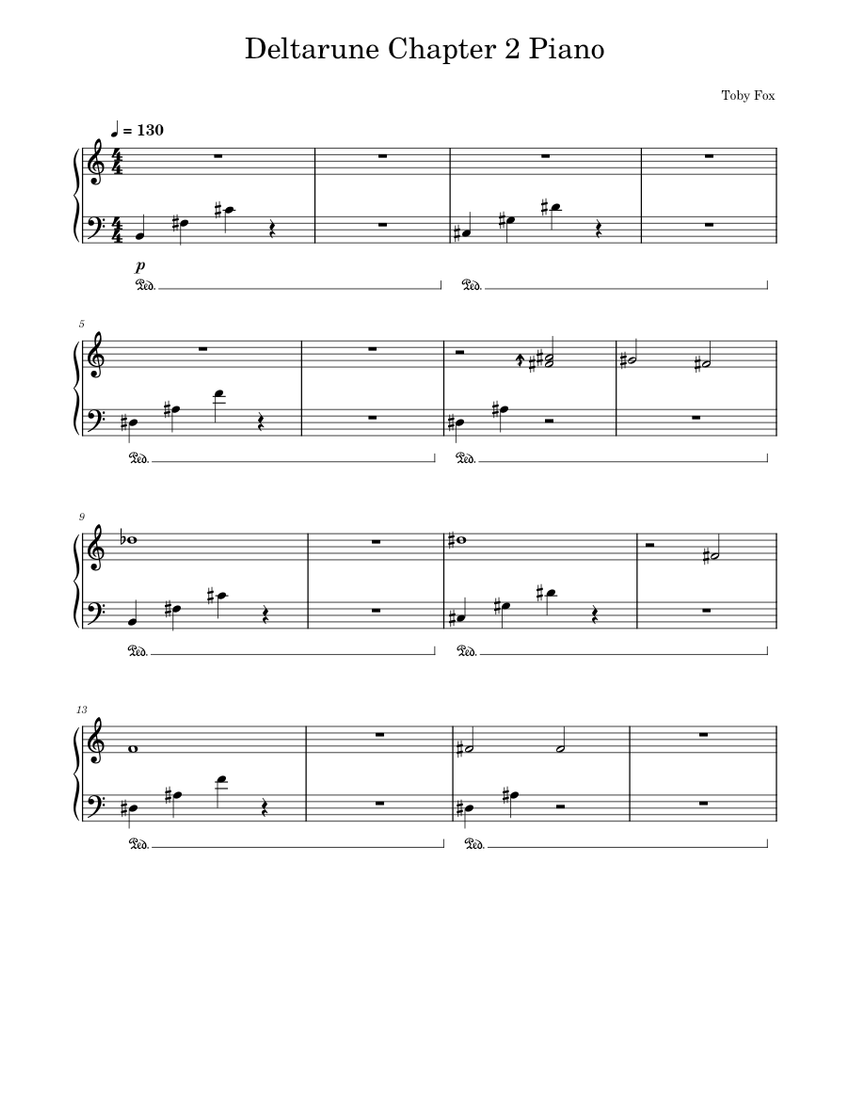 Deltarune - A Piano Theme - piano tutorial