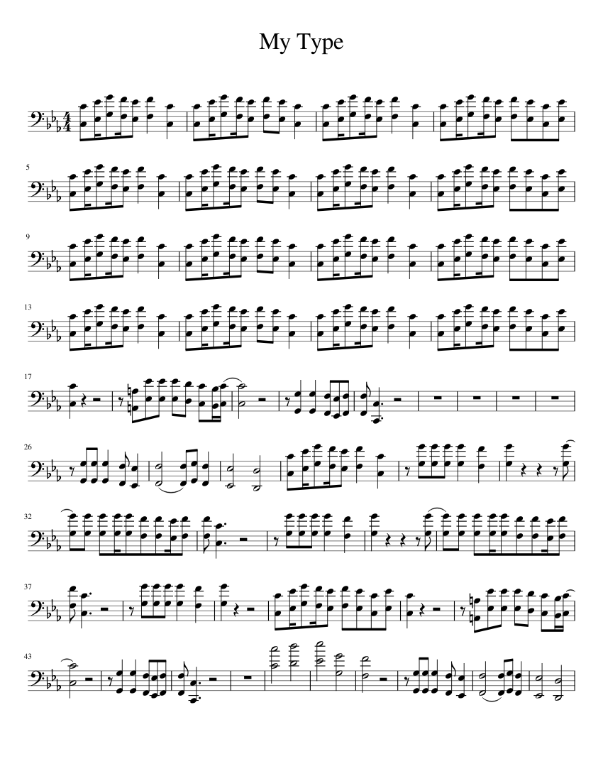 My Type Sheet music for Trombone (Solo) | Musescore.com