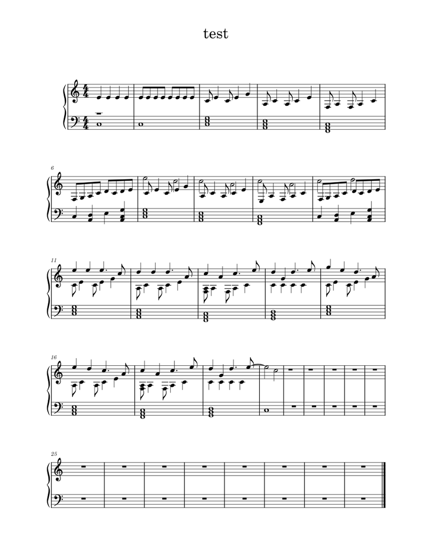 piano tune Sheet music for Piano (Solo) Easy | Musescore.com
