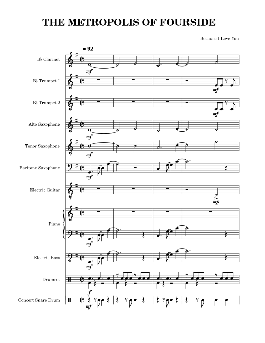 The Metropolis of Fourside – Hirokazu Tanaka Sheet music for Piano ...
