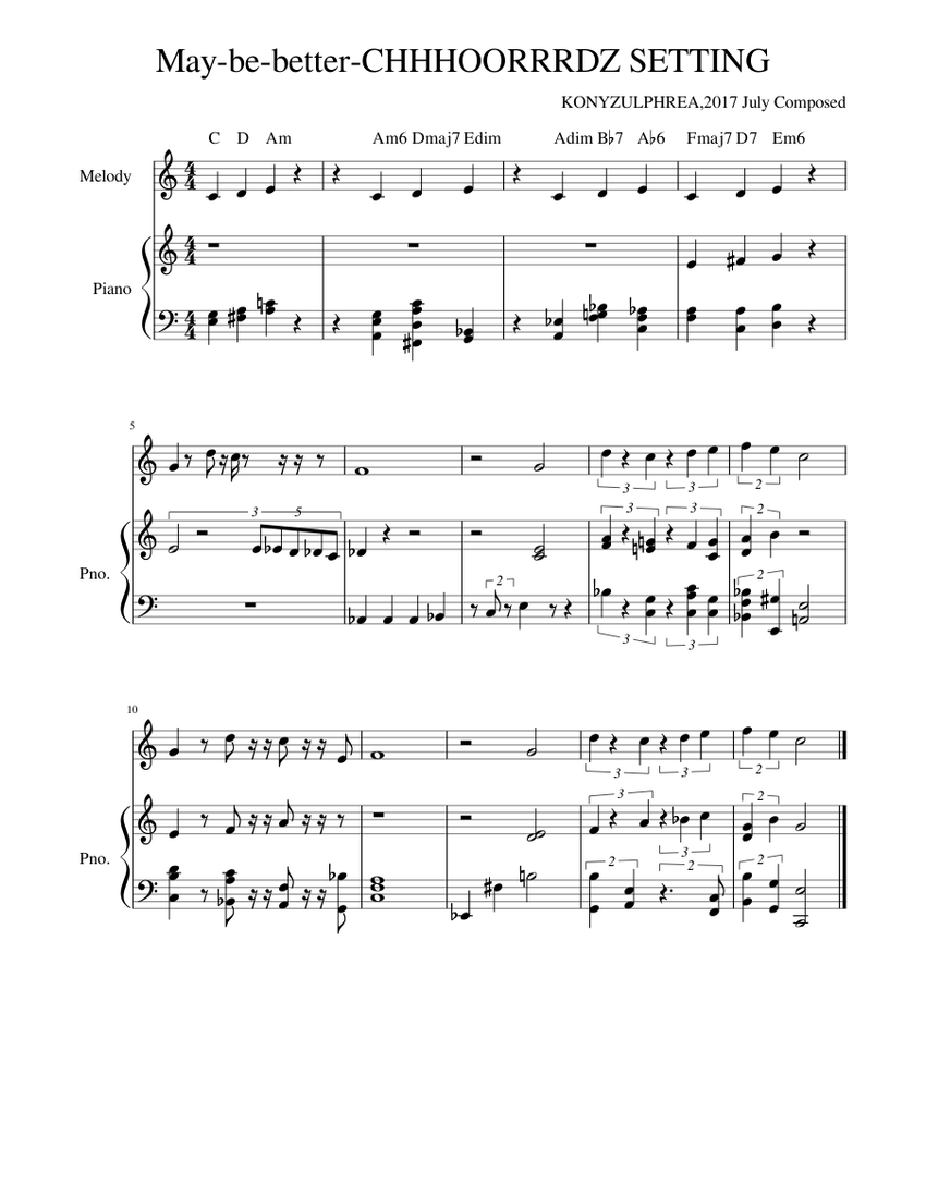 The "Hello World" Song Sheet music for Piano (Solo) | Musescore.com