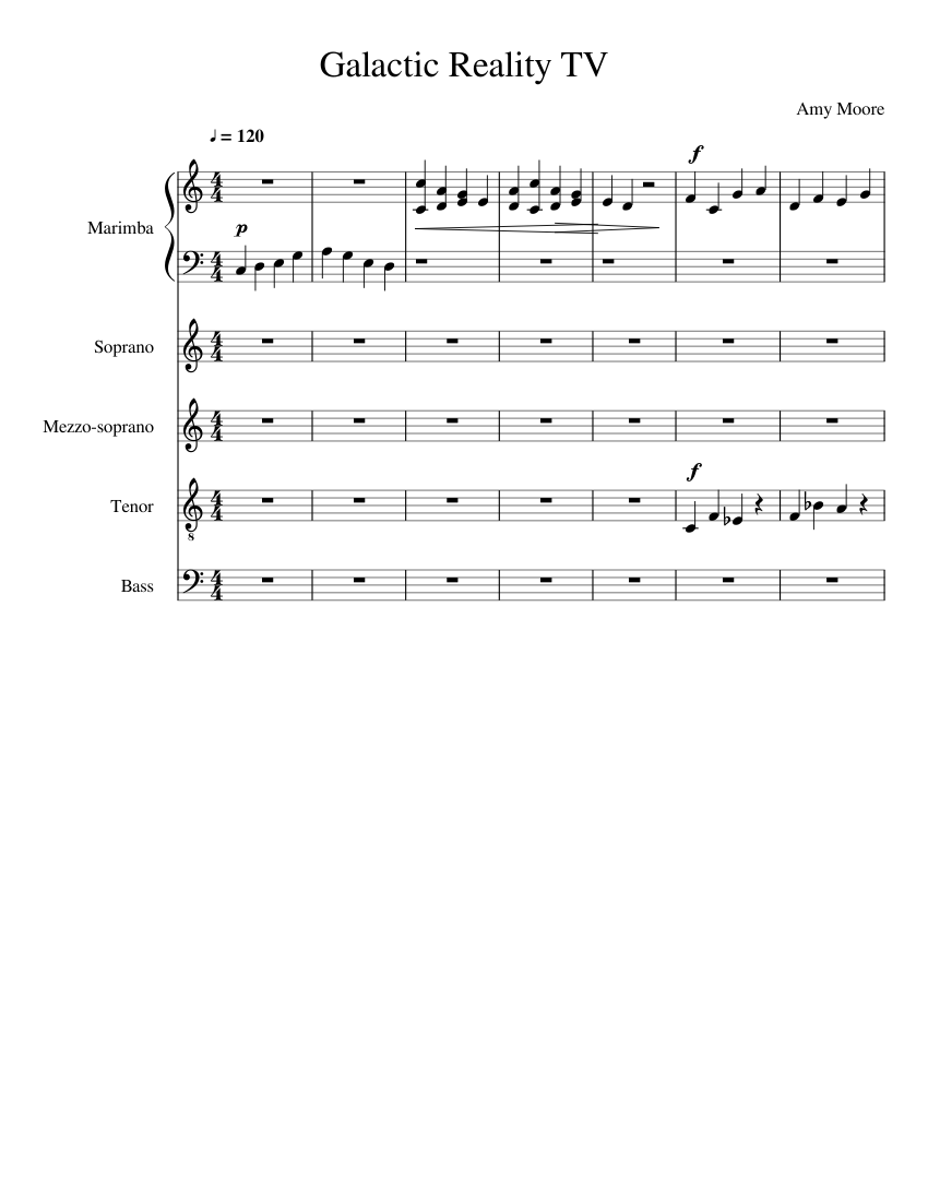 Galactic Reality TV - piano tutorial