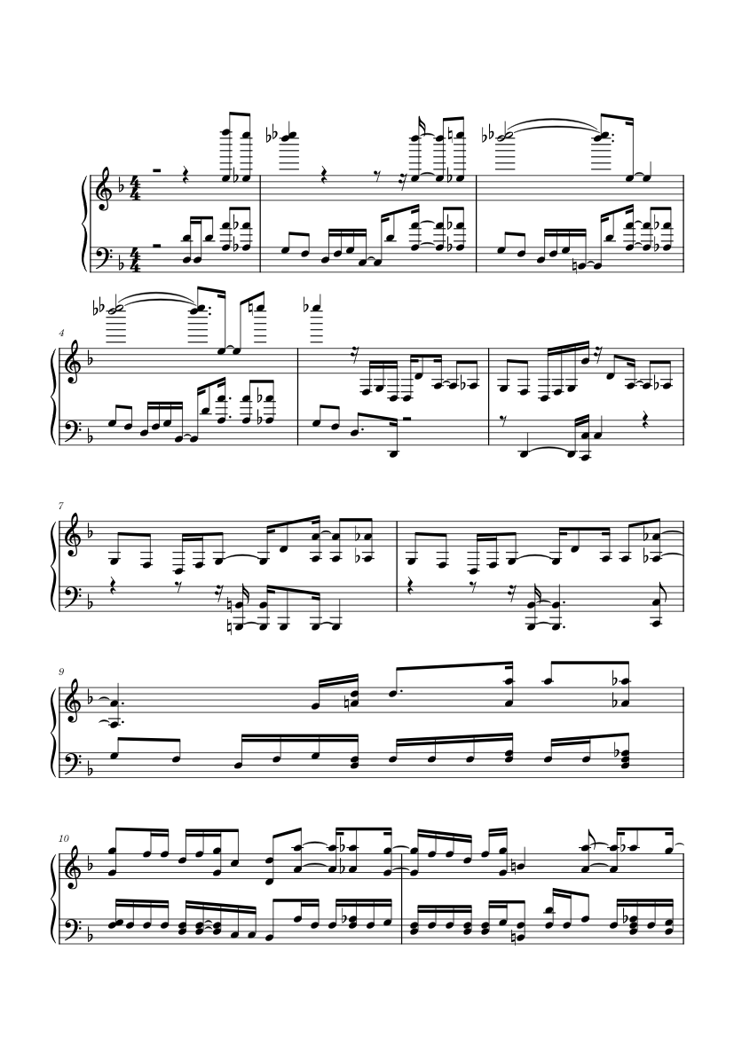 Megalovania – Toby Fox Megalovania But Insanely Hard Sheet music for Piano (Solo) | Musescore.com