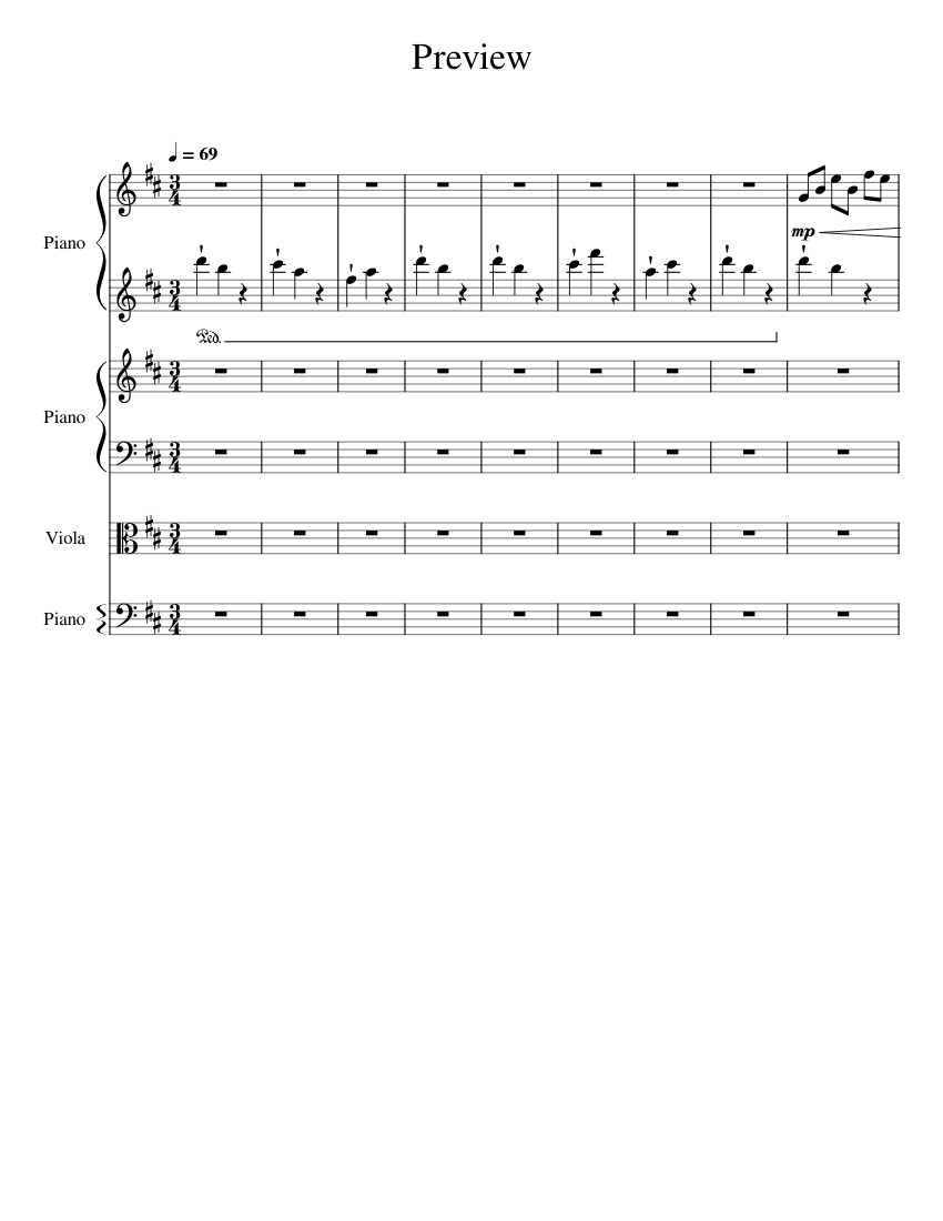 Preview for upcoming song (my first song in 2 years) Sheet music for ...