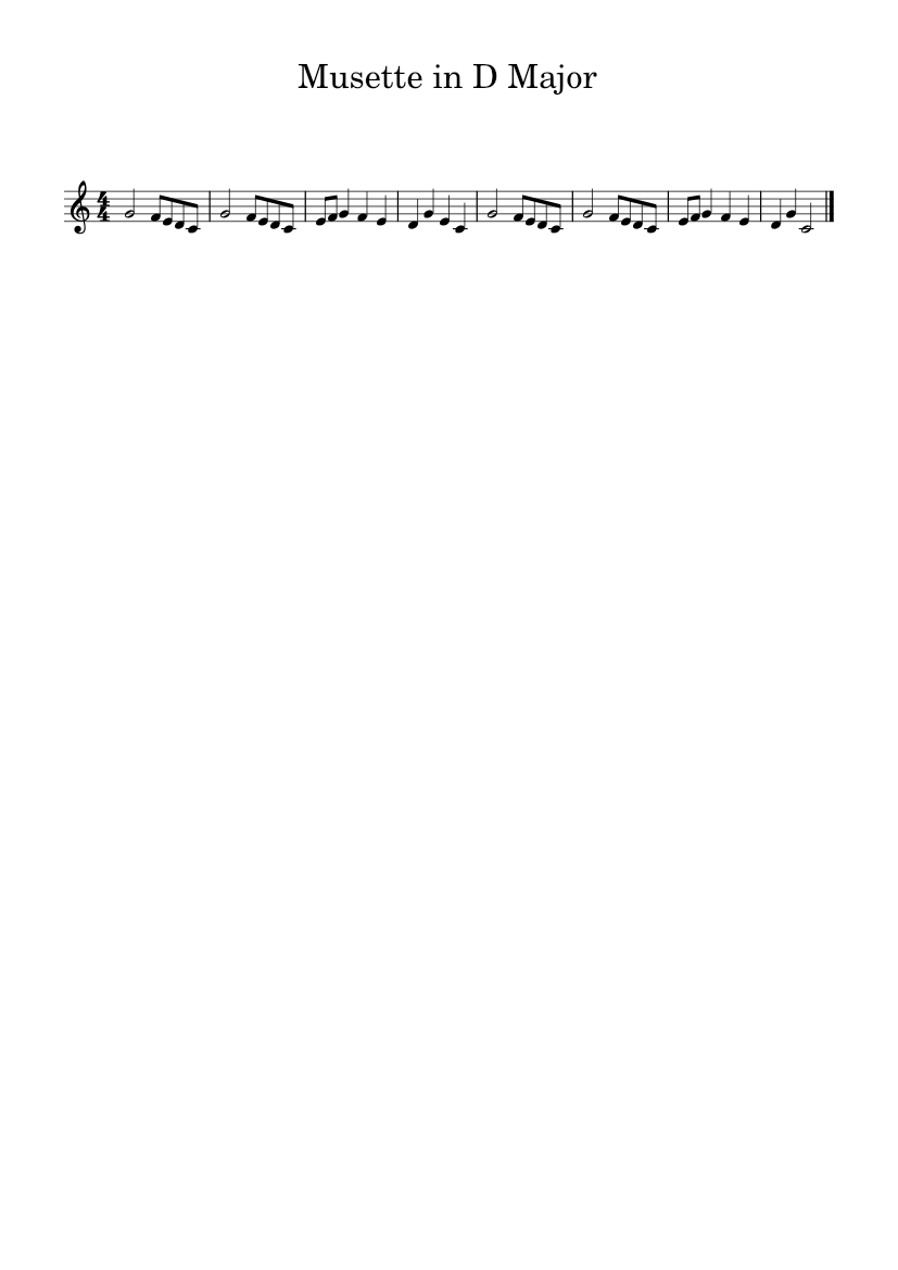 Musette in D major, BWV Anh.126 – Johann Sebastian Bach Sheet music for ...