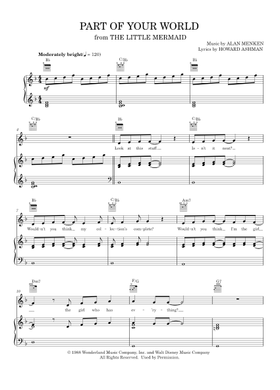 Part Of Your World Sheet Music Page 2