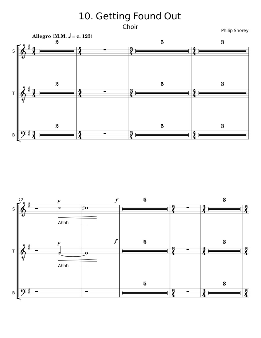 Getting Found Out Sheet music for Synthesizer (Mixed Trio) | Musescore.com