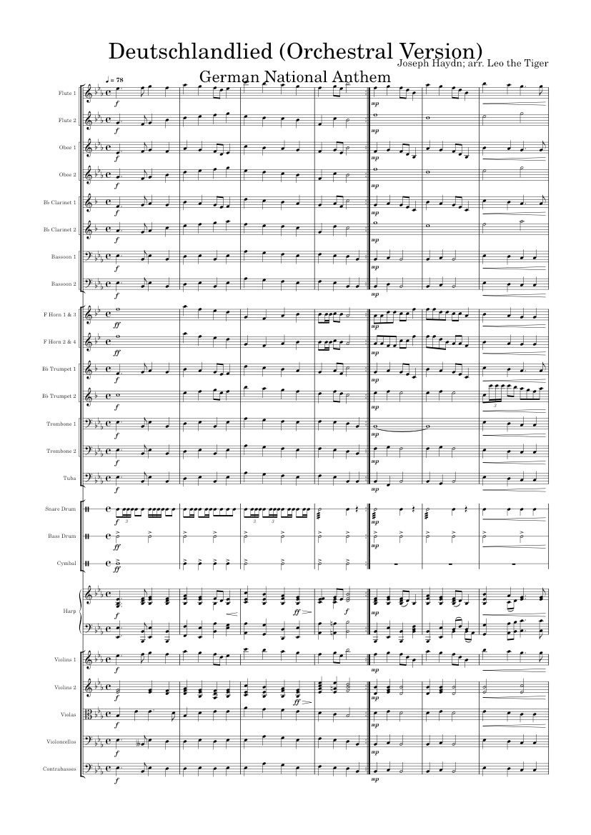 Deutschlandlied (German National Anthem) – Joseph Haydn (Orchestral ...