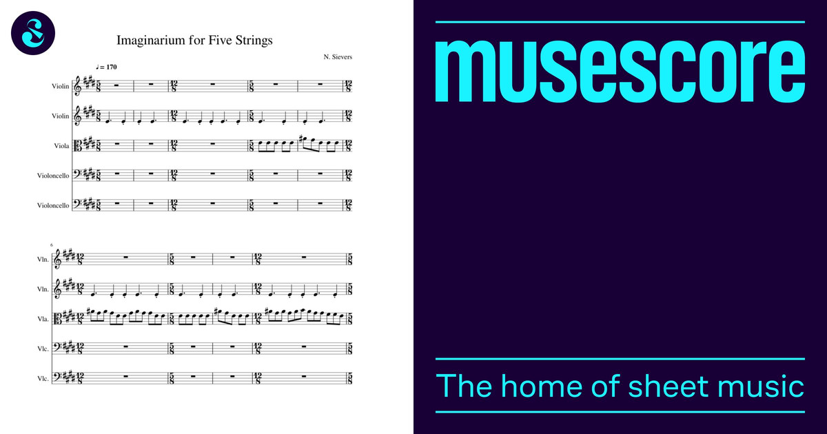 Imaginarium for Five Strings Sheet music for Violin, Viola, Cello ...