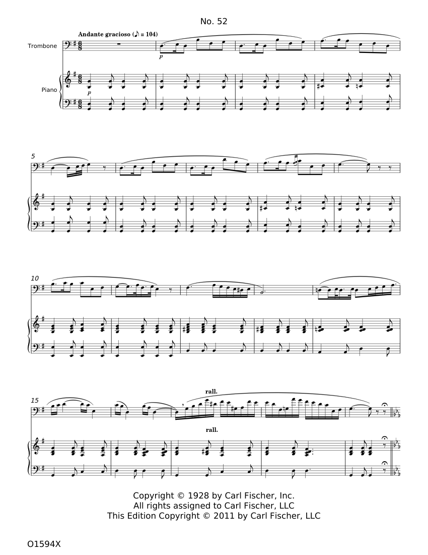 Melodious Etudes - Joannes Rochut Sheet music for Piano, Trombone other ...