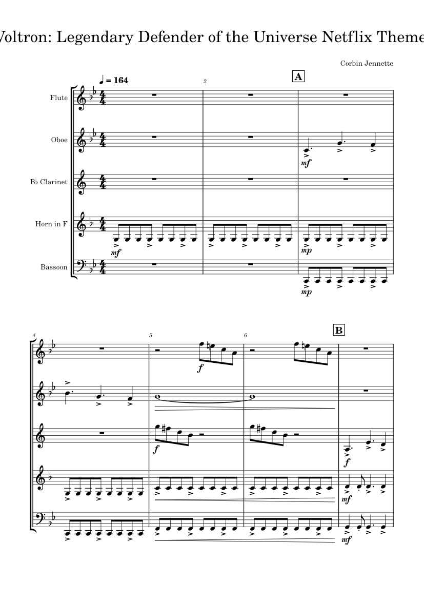 Voltron Legendary Defender Netflix Theme Sheet music for Flute, Oboe ...