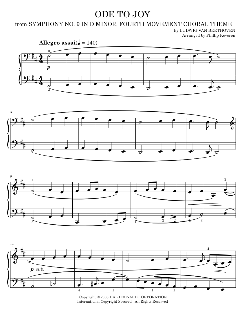 Play Official version of Symphony No.9, Op.125 Sheet Music by Ludwig ...