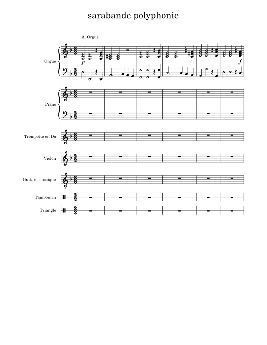 Sarabande and Variations – Georg Friedrich Händel Sheet music for Piano ...