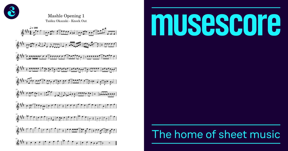 Mashle Opening 1 Sheet music for Flute (Solo) | Musescore.com