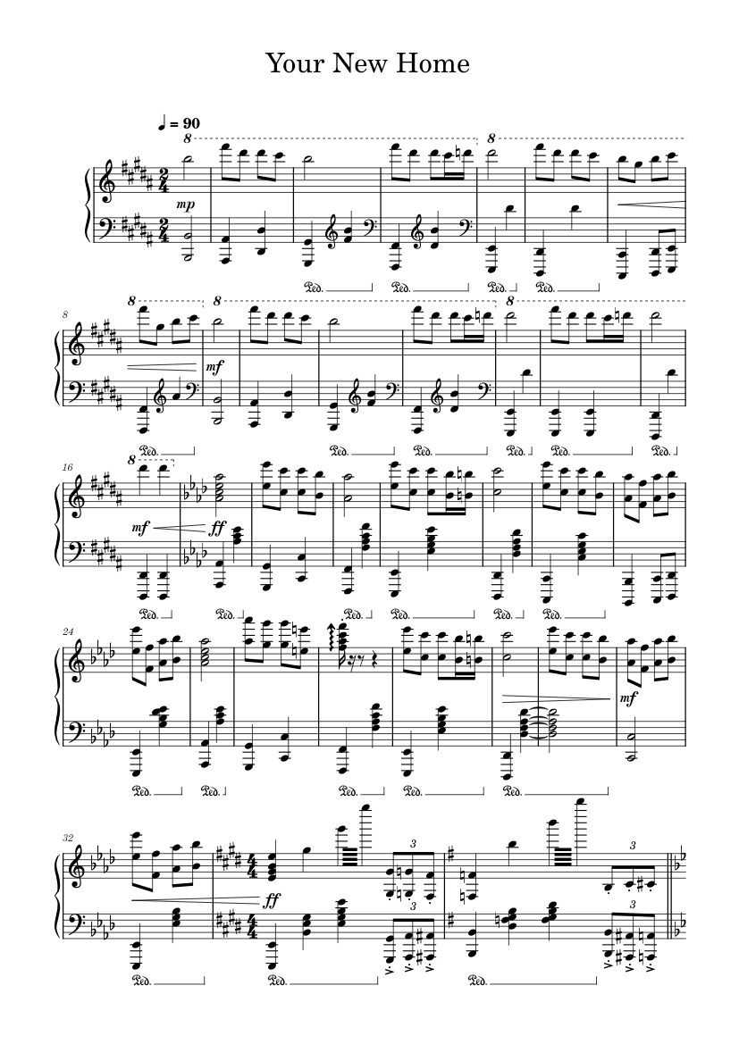 Your New Home - The Amazing Digital Circus End Theme /// Gooseworx Sheet Music for Piano (Solo ...