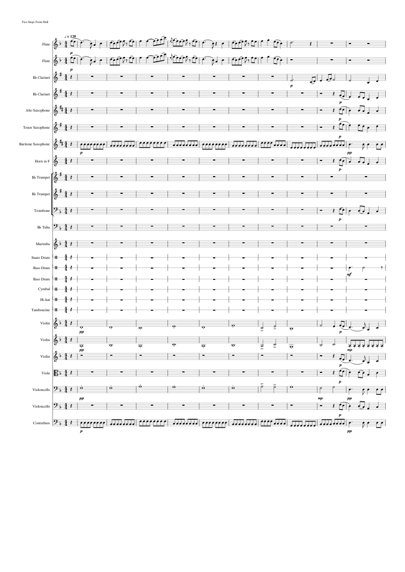 Impossible - Two Steps from Hell Sheet Music for Trombone, Tuba ...