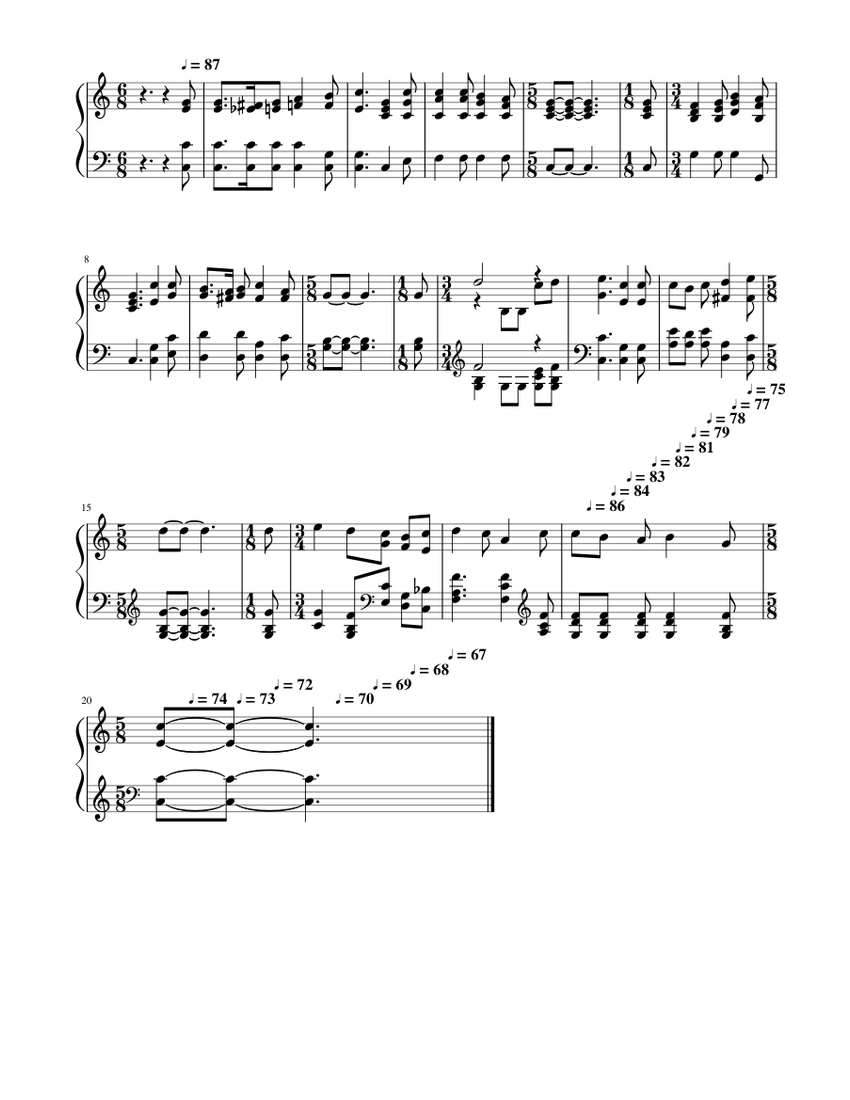 Believe and receive the Savior - Geo. C. Stebbins - piano tutorial