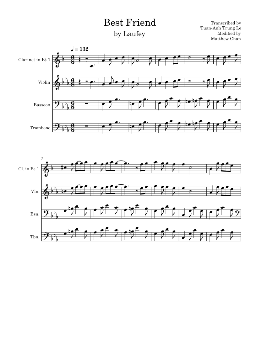Best Friend – Laufey Laufey - Best Friend - Copy Sheet Music for ...