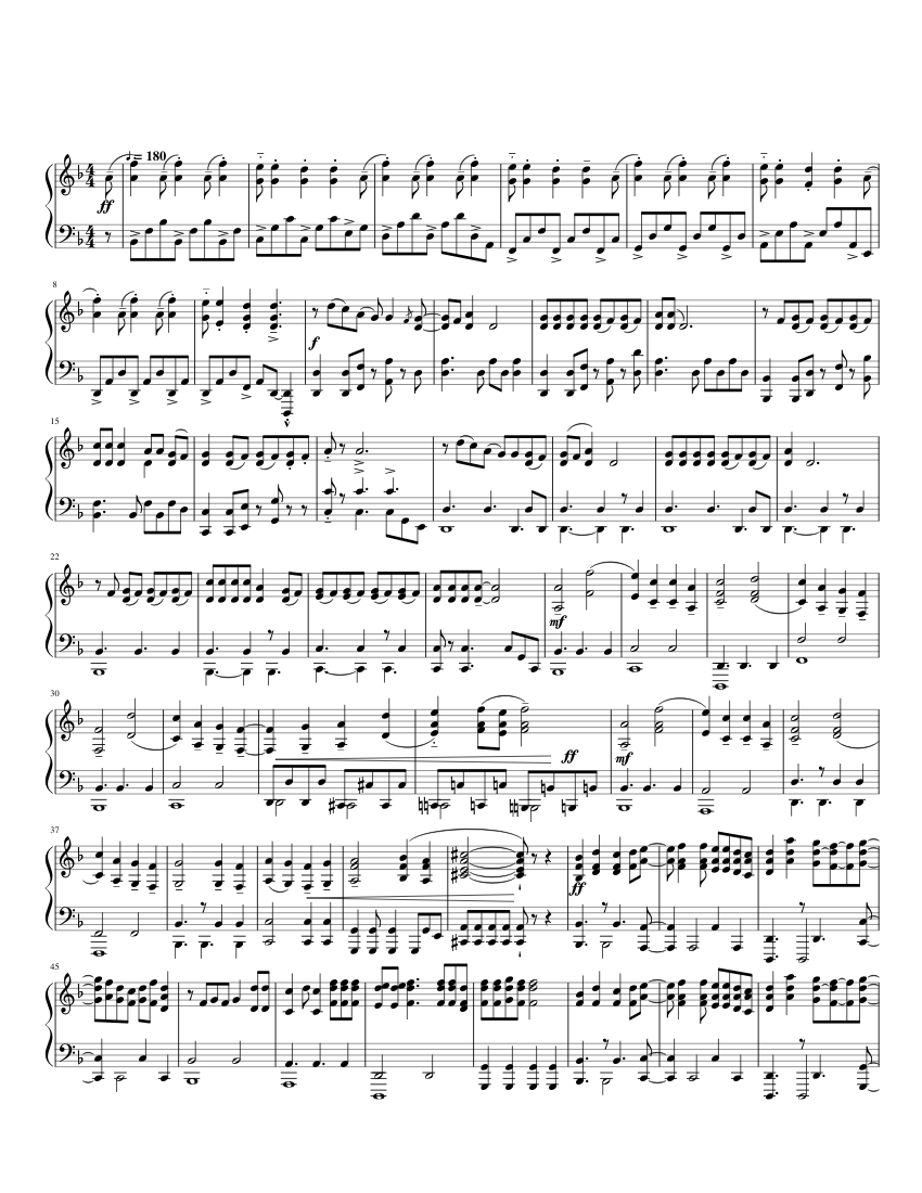 Bye Bye Yesterday (Full Version) Sheet music for Piano (Solo ...
