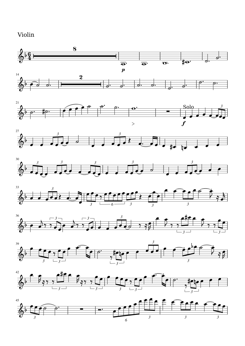 FelitsaViolin Sheet music for Violin (Solo) | Musescore.com