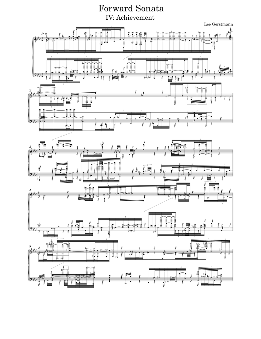 Forward Sonata 4 Sheet music for Piano (Solo) | Musescore.com