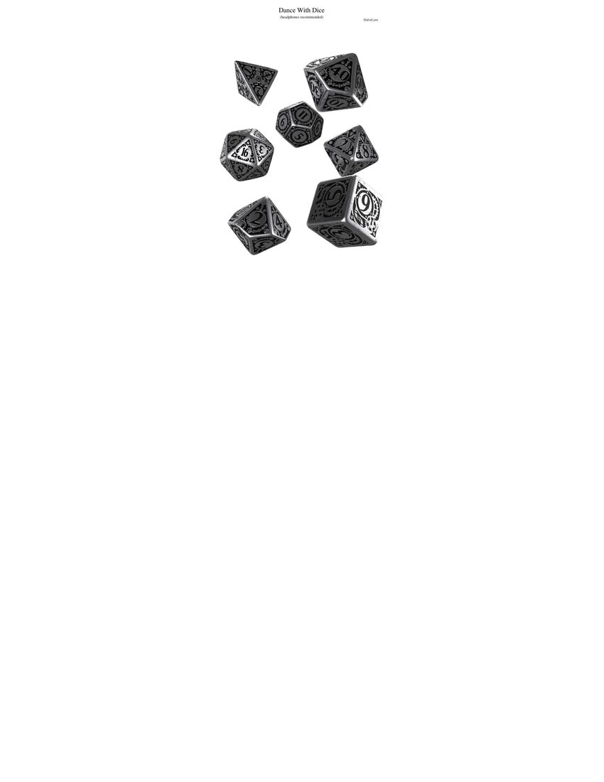 Dance With Dice [headphones recommended] Sheet music for Piano, Organ ...