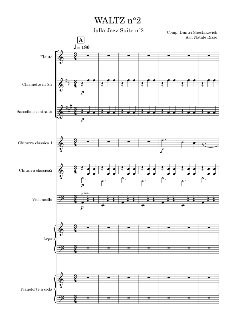 Jazz Suite No. 2: II. Lyric Waltz – Dmitri Shostakovich Sheet Music for ...