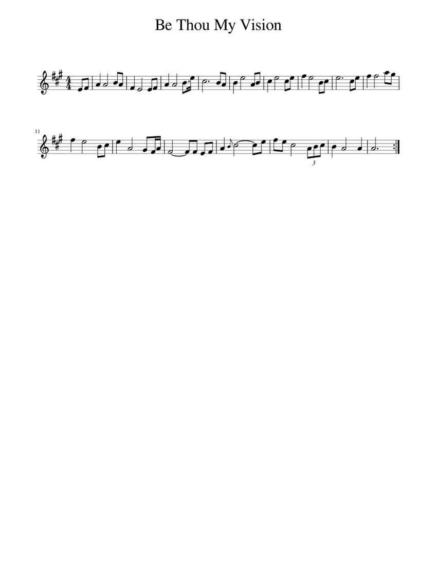 Be Thou My Vision Sheet music for Piano (Solo) Easy | Musescore.com