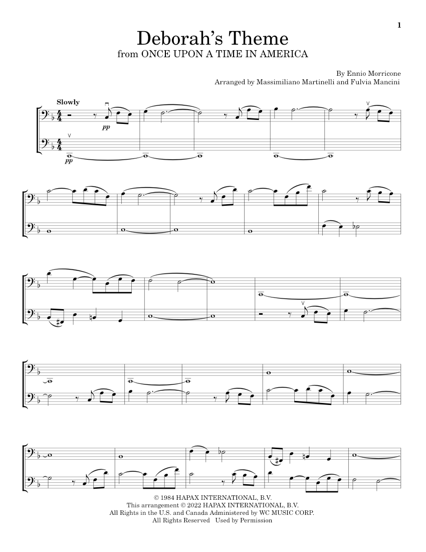 Play Official version of Deborah's Theme (from Once Upon A Time In America) - Mr & Mrs Cello ...
