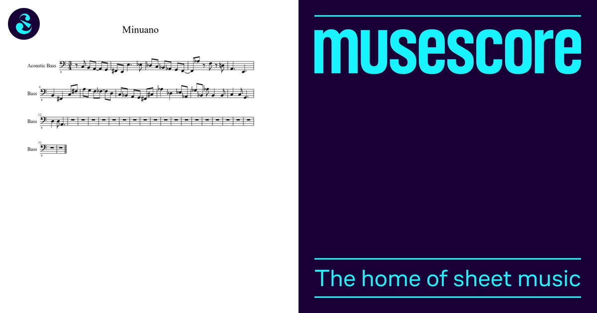 Minuano Sheet music for Bass guitar (Solo) | Musescore.com